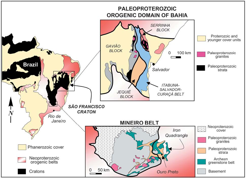 REGIONES CRATONIZADAS SUDAMERICANAS CON EDADES Tm > 1,5 Ga