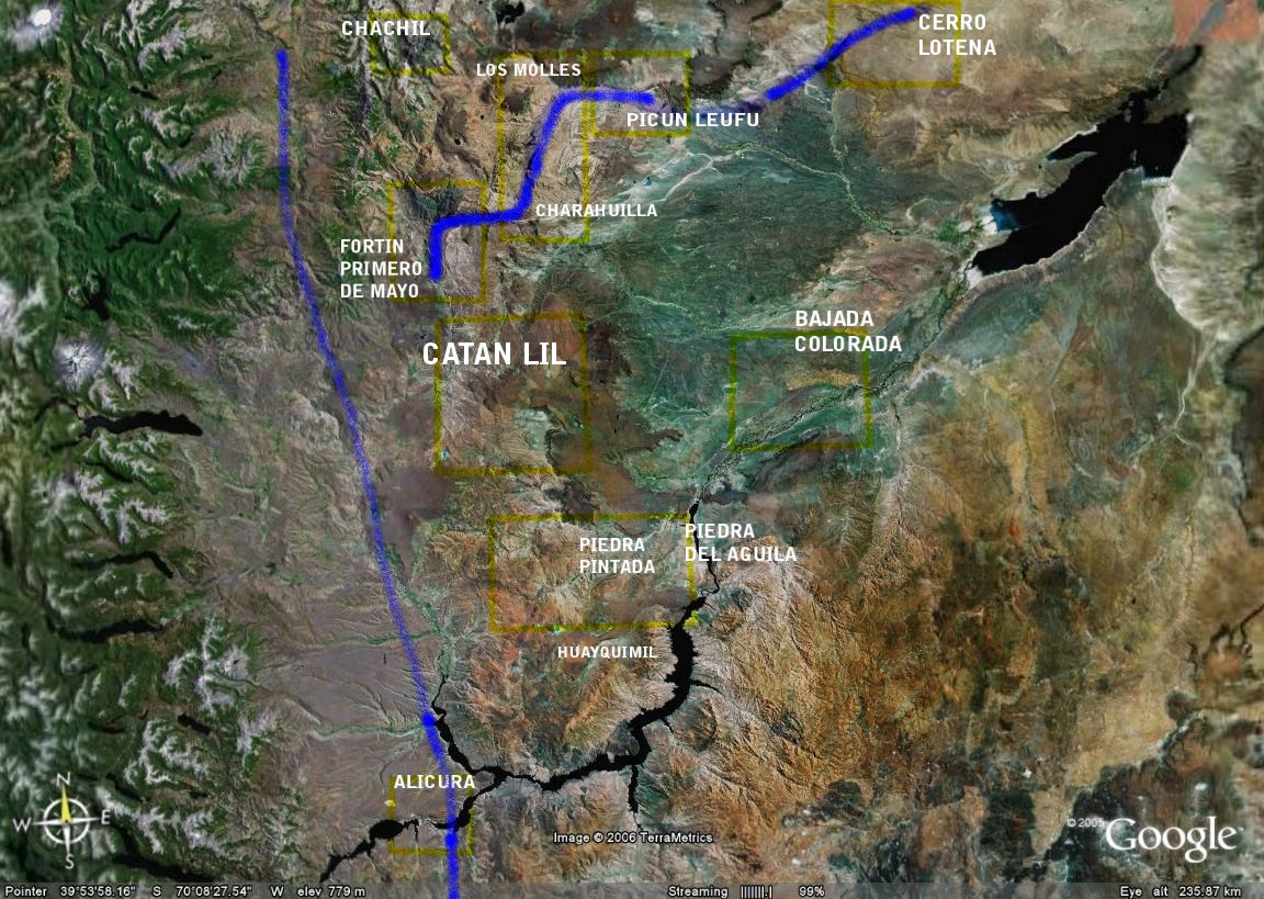 REGIÓN DE LA CUENCA NEUQUINA AL SUR DE LA DORSAL DE HUINCUL